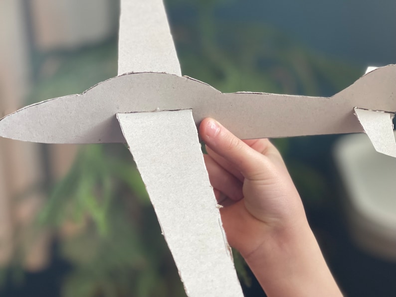 Cardboard Airplane Template - Airplane Cutout on Paper Cardboard ...