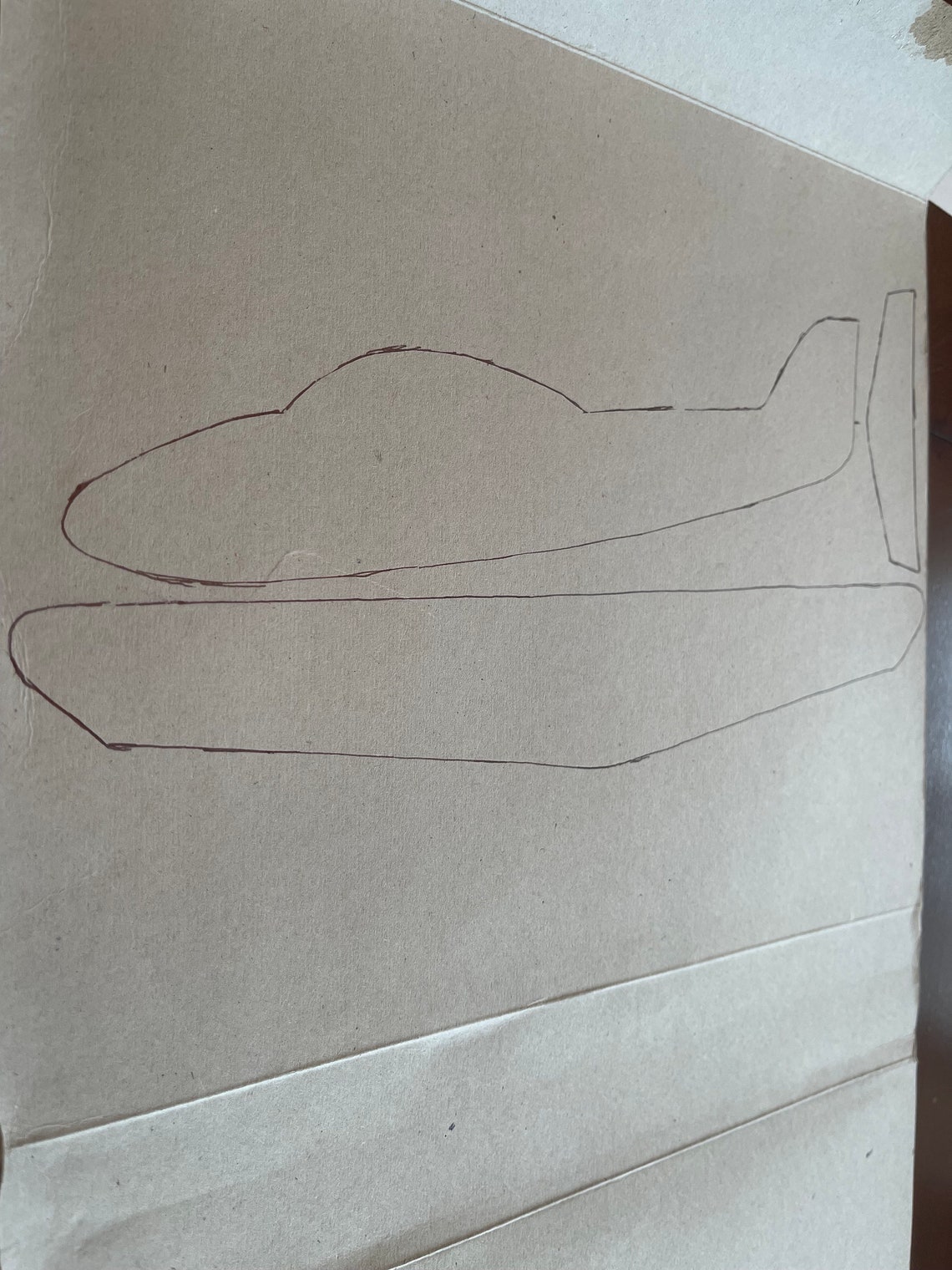 Cardboard Airplane Template - Airplane Cutout on Paper Cardboard ...