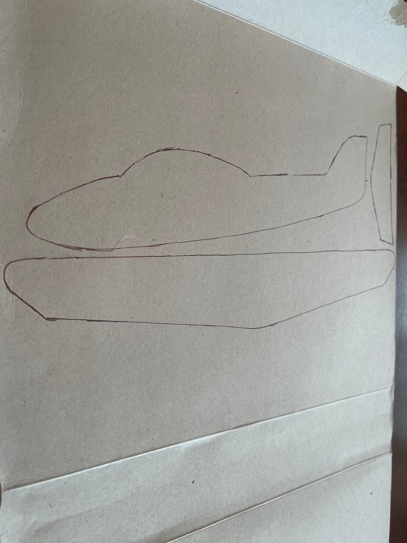 Cardboard Airplane Template Airplane Cutout On Paper Etsy Sweden
