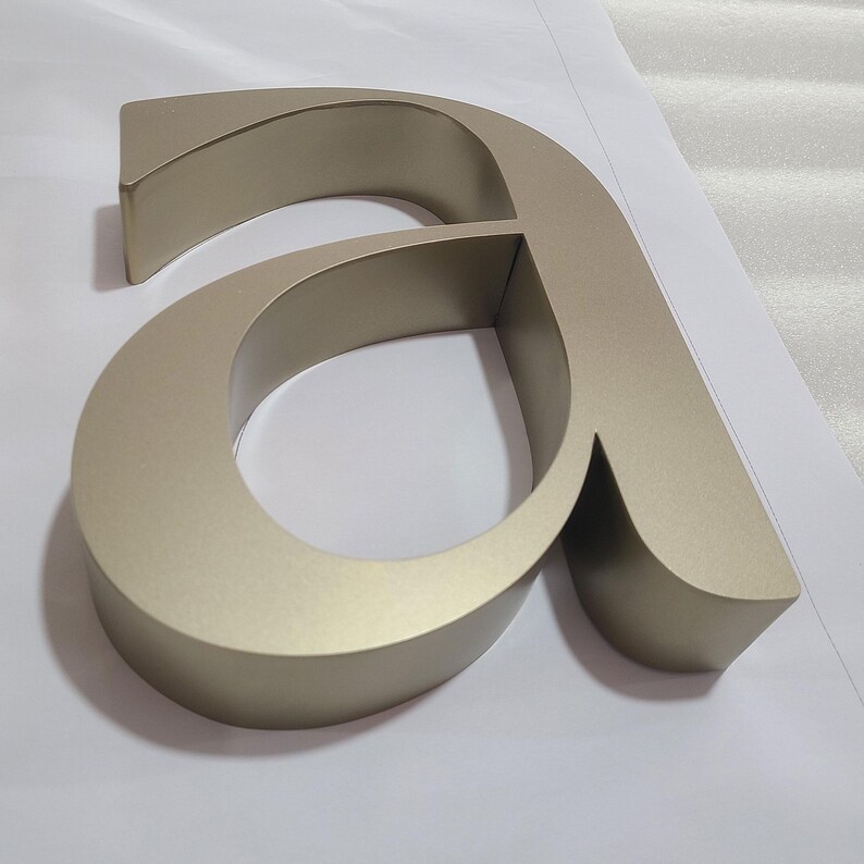 Custom Champagne Gold Sign，custom Metal Letters，stainless Steel Logo ...