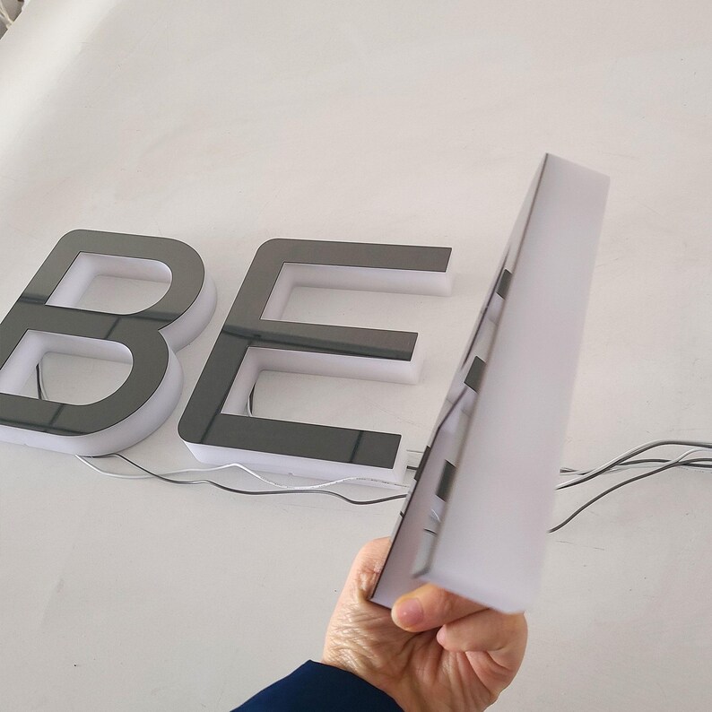 LED Side-lit Acrylic Sign Letters， 3D Mini Letters，beauty Salon ...