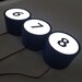 Custom LED Numbers Cabinet, Business Light Box Sign,wall Logo Sign ...