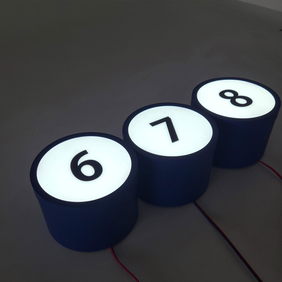 Custom LED Numbers Cabinet, Business Light Box Sign,wall Logo Sign ...