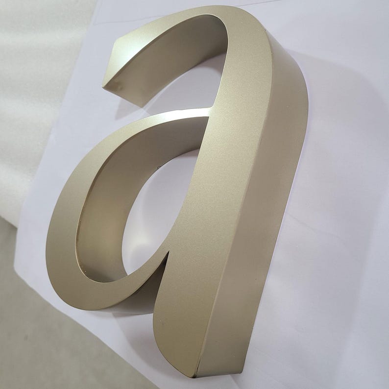 Custom Champagne Gold Sign，custom Metal Letters，stainless Steel Logo ...