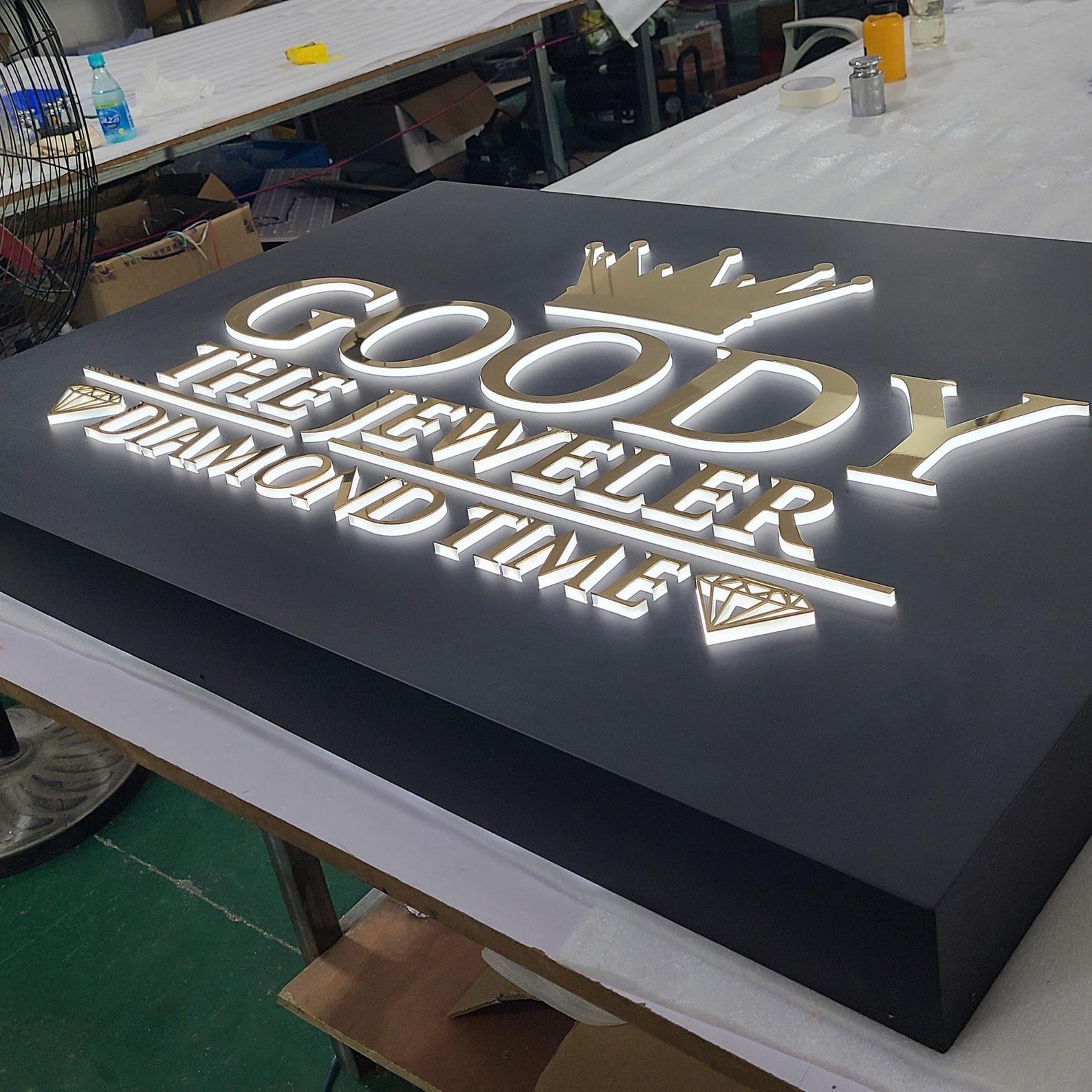 Custom Business Light Box Sign,wall Logo Sign,business Sign,outdoor Sign,light Box With Push ...