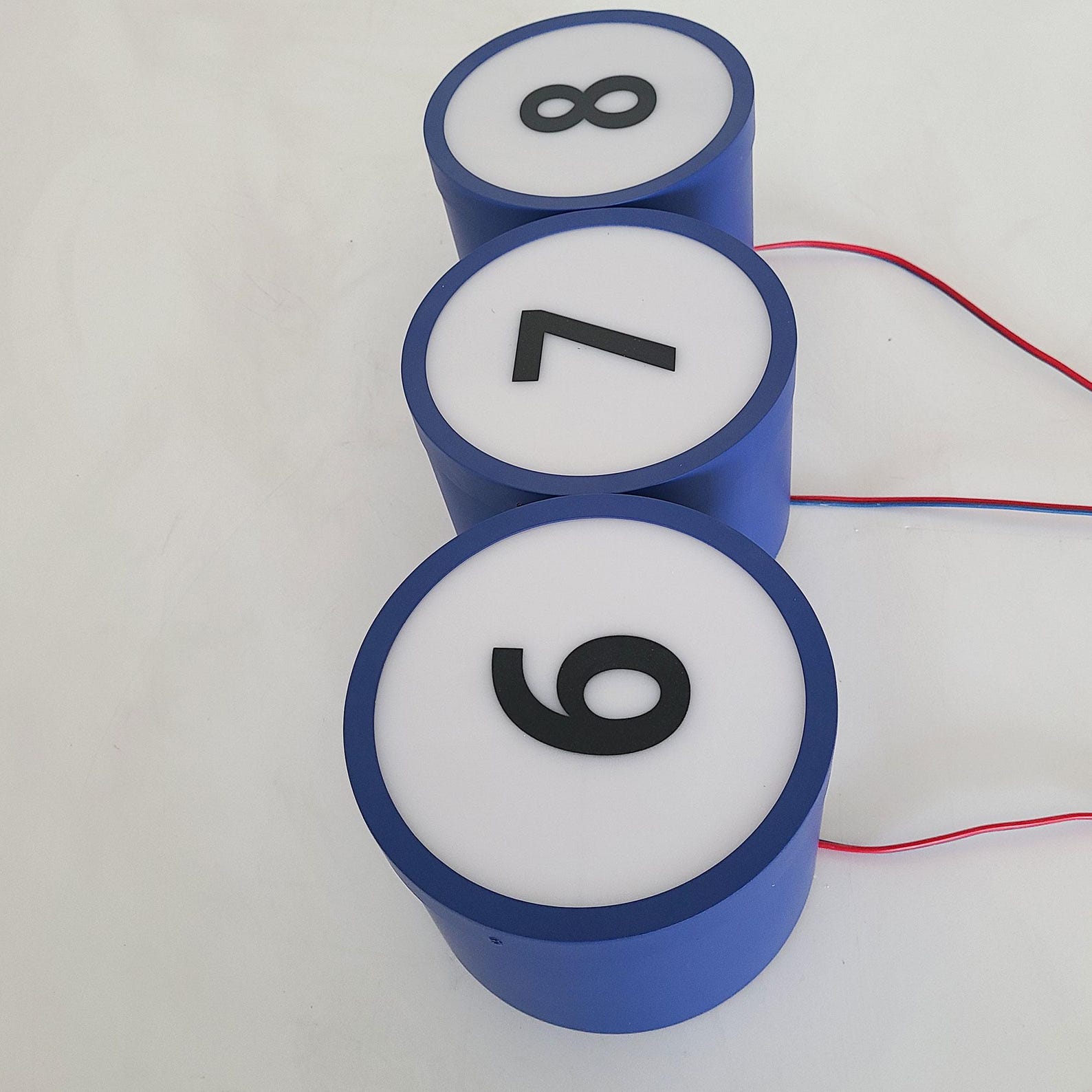 Custom LED Numbers Cabinet, Business Light Box Sign,wall Logo Sign ...