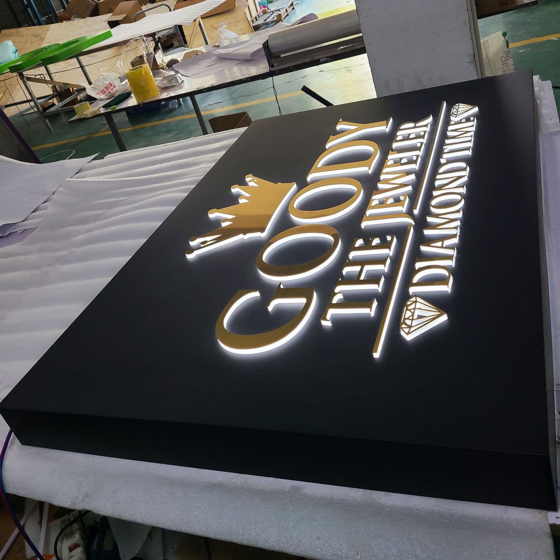 Custom Business Light Box Sign,wall Logo Sign,business Sign,outdoor ...