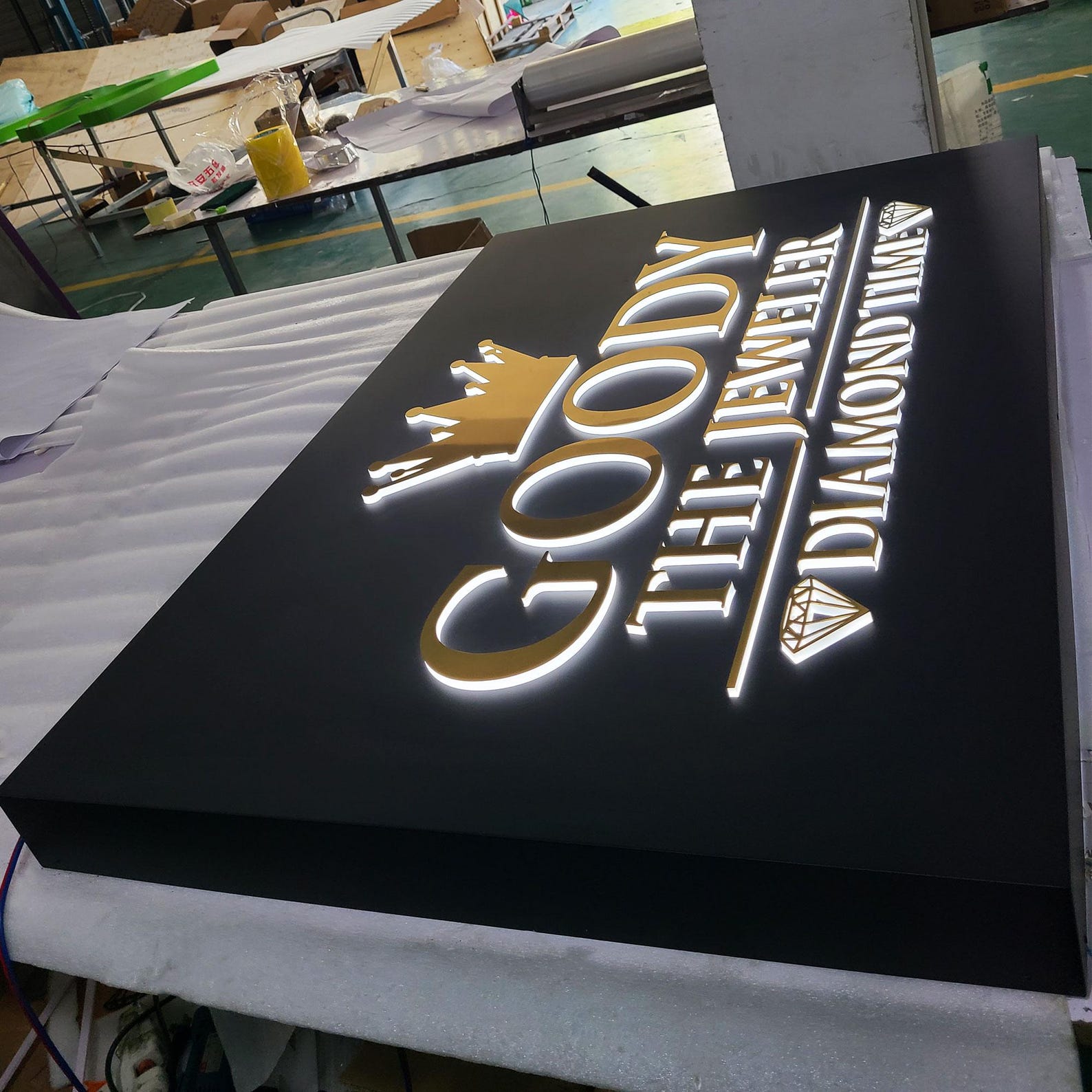 Custom Business Light Box Sign,wall Logo Sign,business Sign,outdoor ...