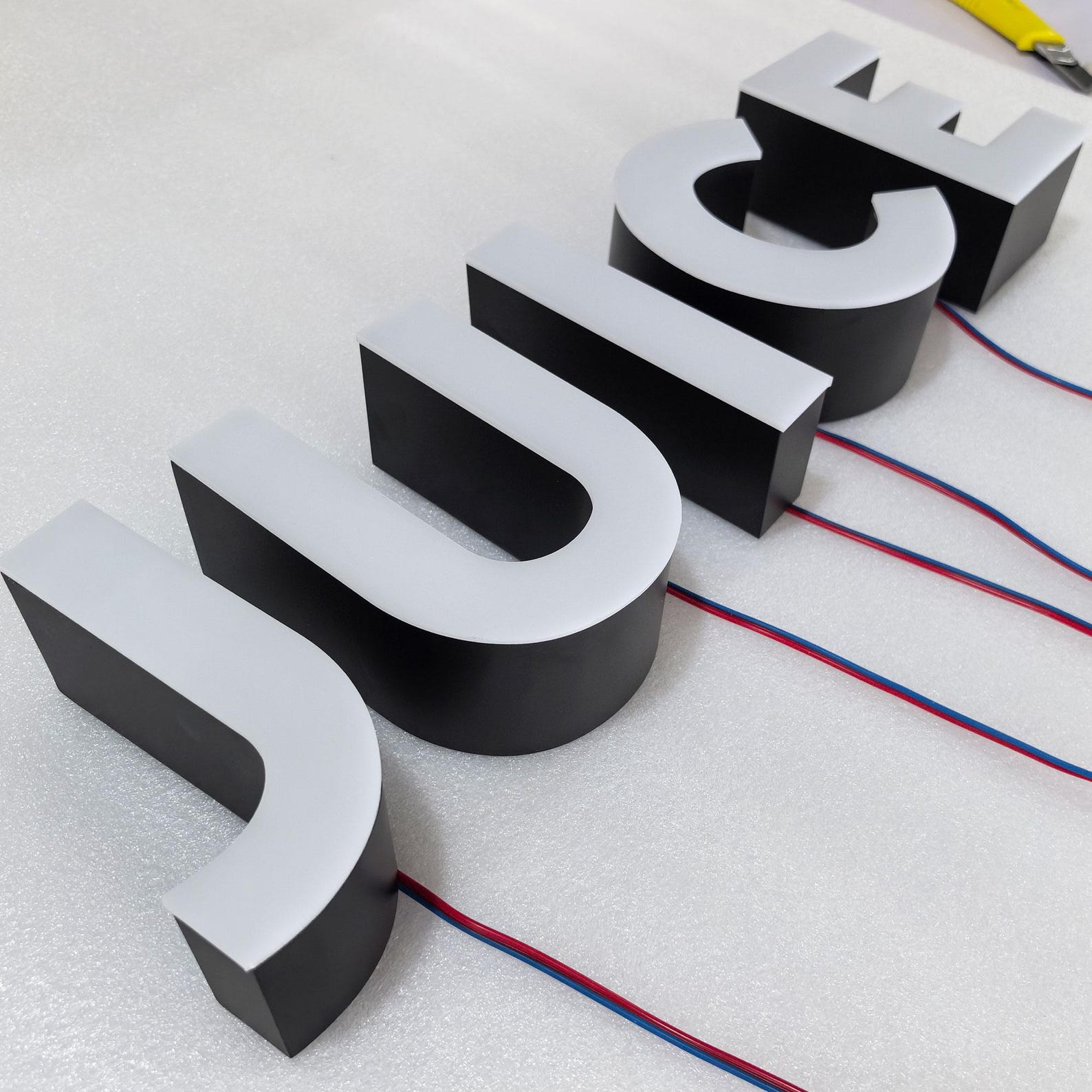 3D Custom Illuminated Sign, Storefront Sign Channel Letters, Front Lit ...