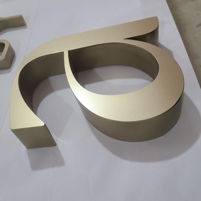 Custom Champagne Gold Sign，custom Metal Letters，stainless Steel Logo ...