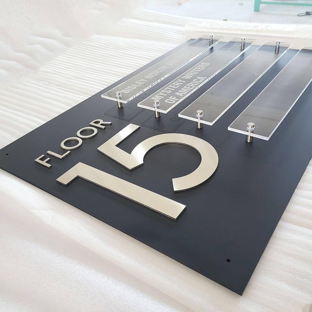 Custom Engraved Wall Name Plate, Wayfinding Signage,office Sign ...