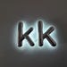 Custom Round-faced LED Acrylic Letters Edge-lit Sign Letters, Glossy ...