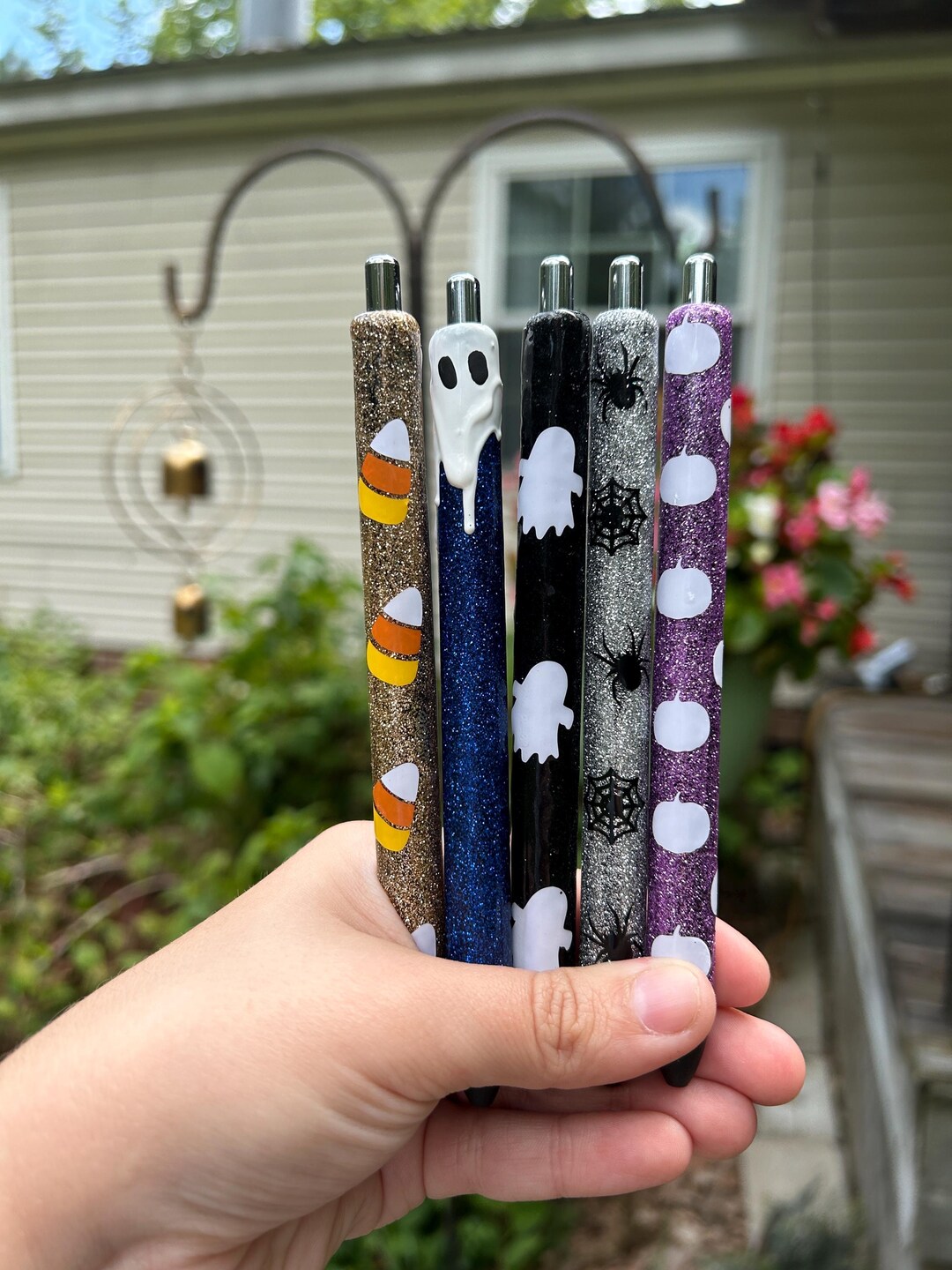 Halloween Glitter Pen | Glitter | Gel Pen | Pen | Personalized | Ghosts ...