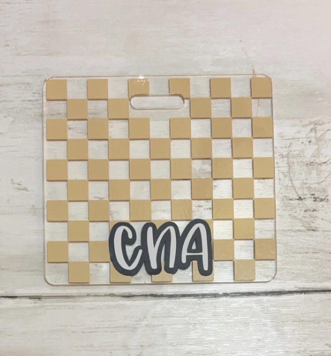 Checkerboard Badge Buddy Badge Buddy Custom Badge Buddy Healthcare ID ...