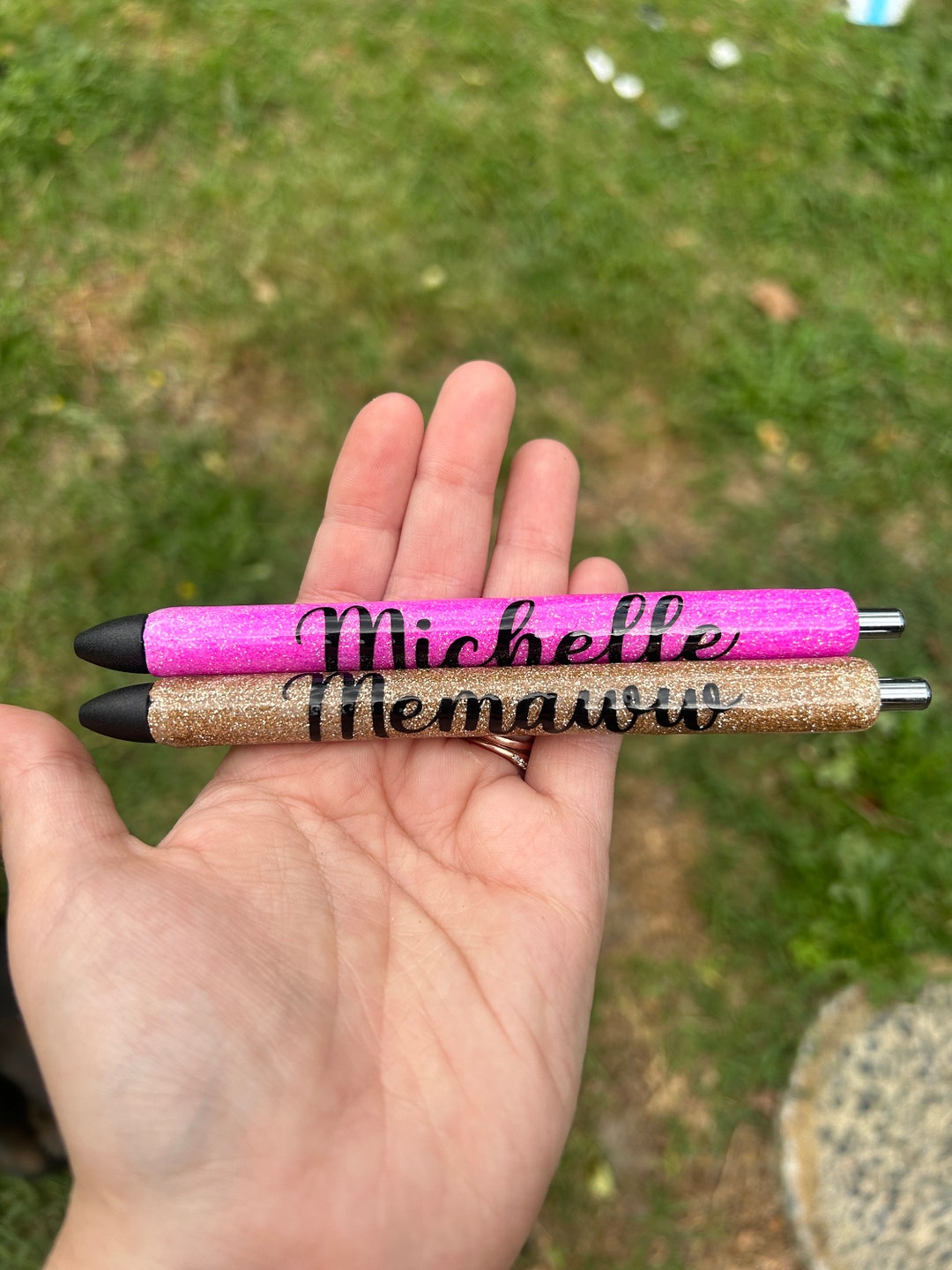 Personalized Glitter Pen - Custom Ink Pen, Cute Teacher Gift, Office or ...