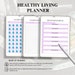 Healthy Living Planner Printable Healthy Lifestyle Tracker Fitness ...