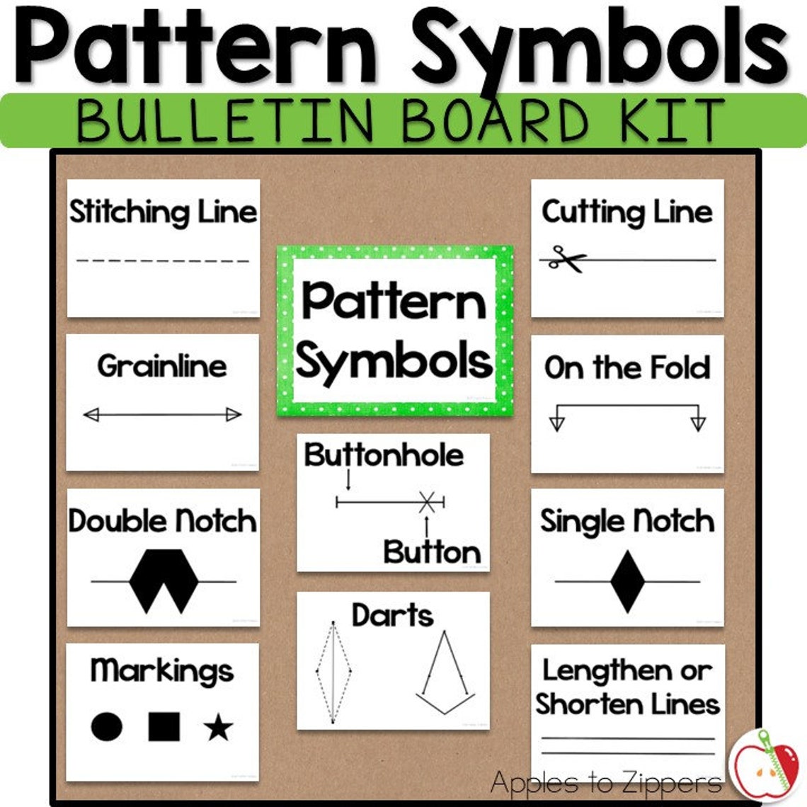 Pattern Symbols Bulletin Board Kit - Etsy