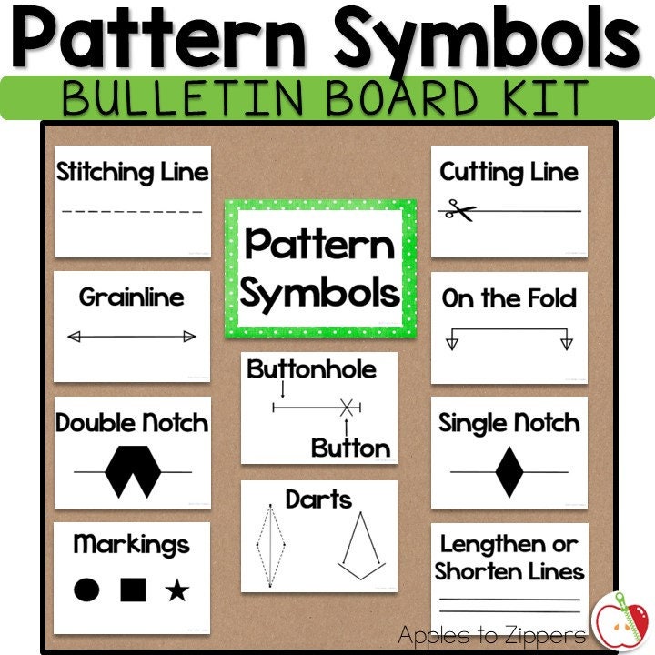Pattern Symbols Bulletin Board Kit - Etsy