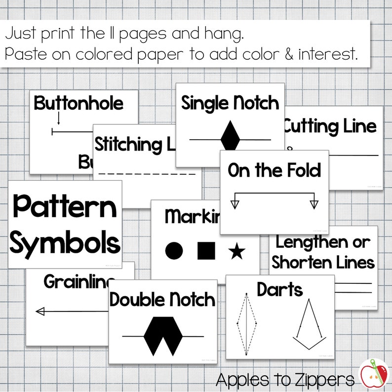 Pattern Symbols Bulletin Board Kit - Etsy