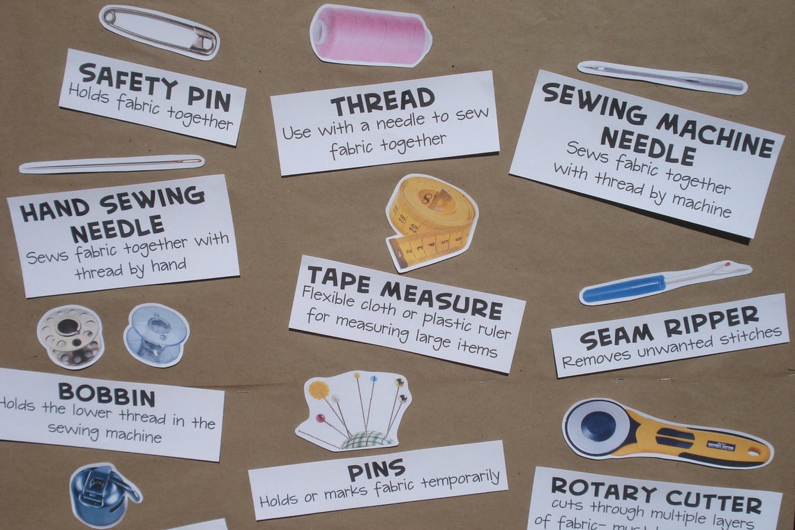 Sewing Equipment Bulletin Board Kit | Etsy