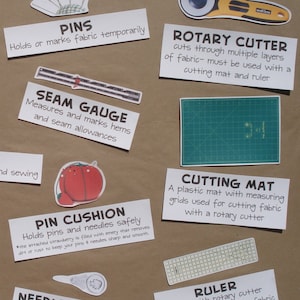 Sewing Equipment Bulletin Board Kit - Etsy