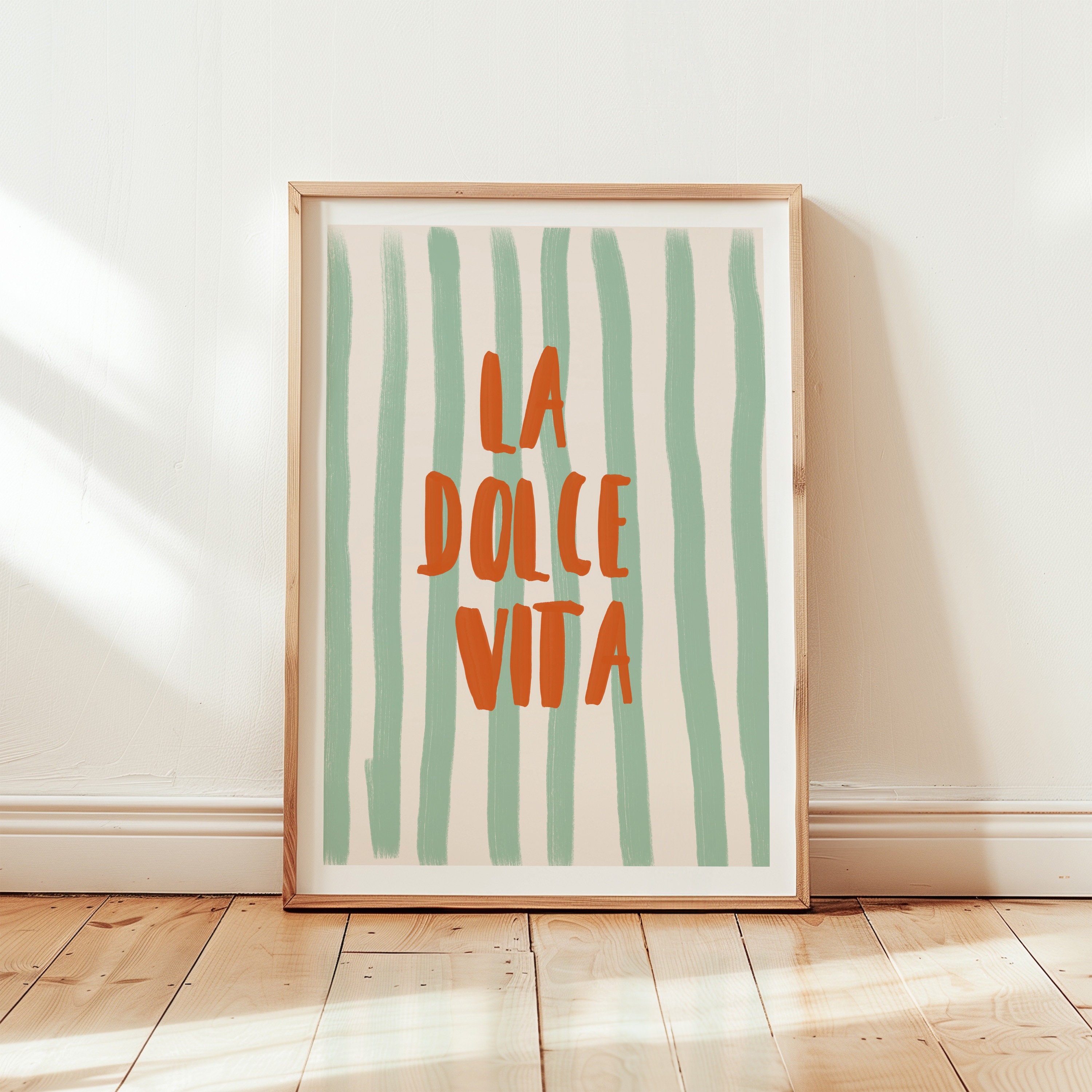 Dolce Vita Art Print, Cute Colorful Poster, Modern Wall Art ...