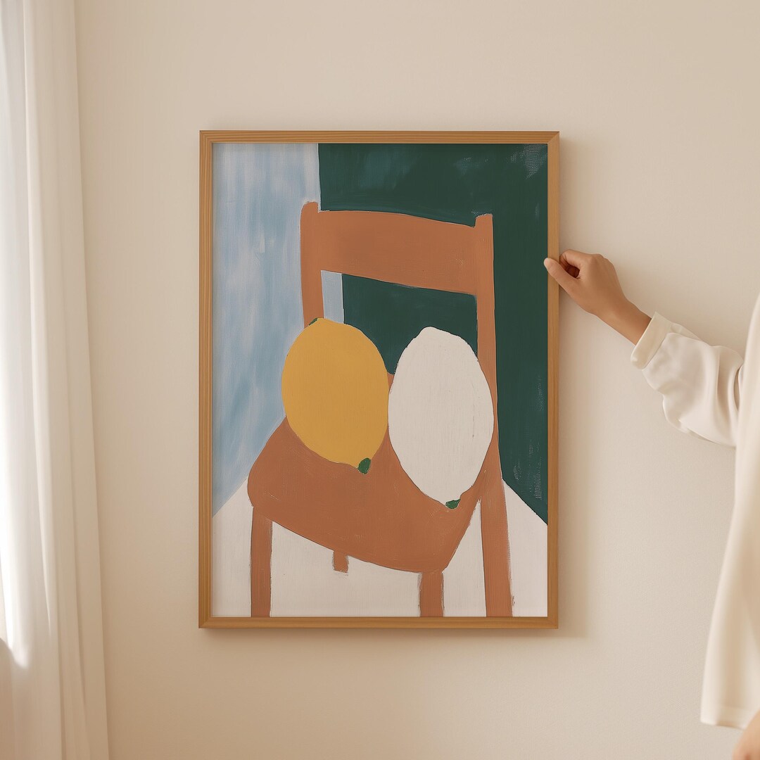 Abstract Still Life Print Modern Wall Art Mid-century Farmhouse Living ...
