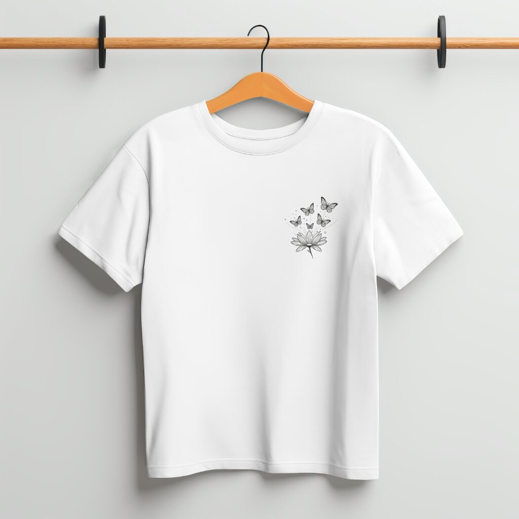 Butterfly Svg, Butterflies Flying Out of a Flower Svg, Printable Wall ...