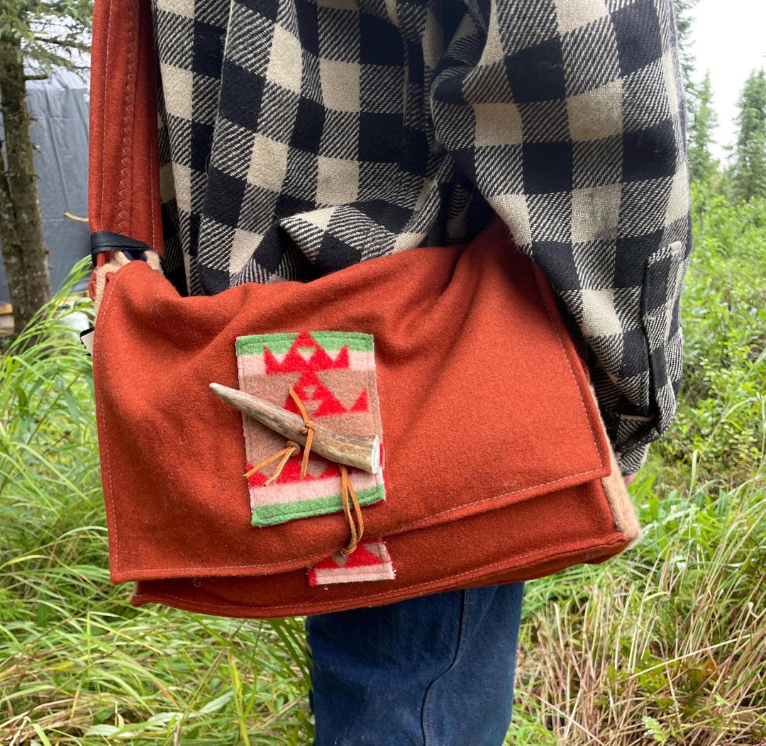 Woodsman Wooly Vintage Pendleton Wool Bushcraft Haversack Possibles Bag ...