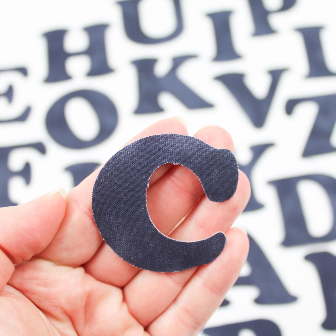 Cotton Iron-on Alphabet Letters: DIY Craft Personalization - Etsy New ...