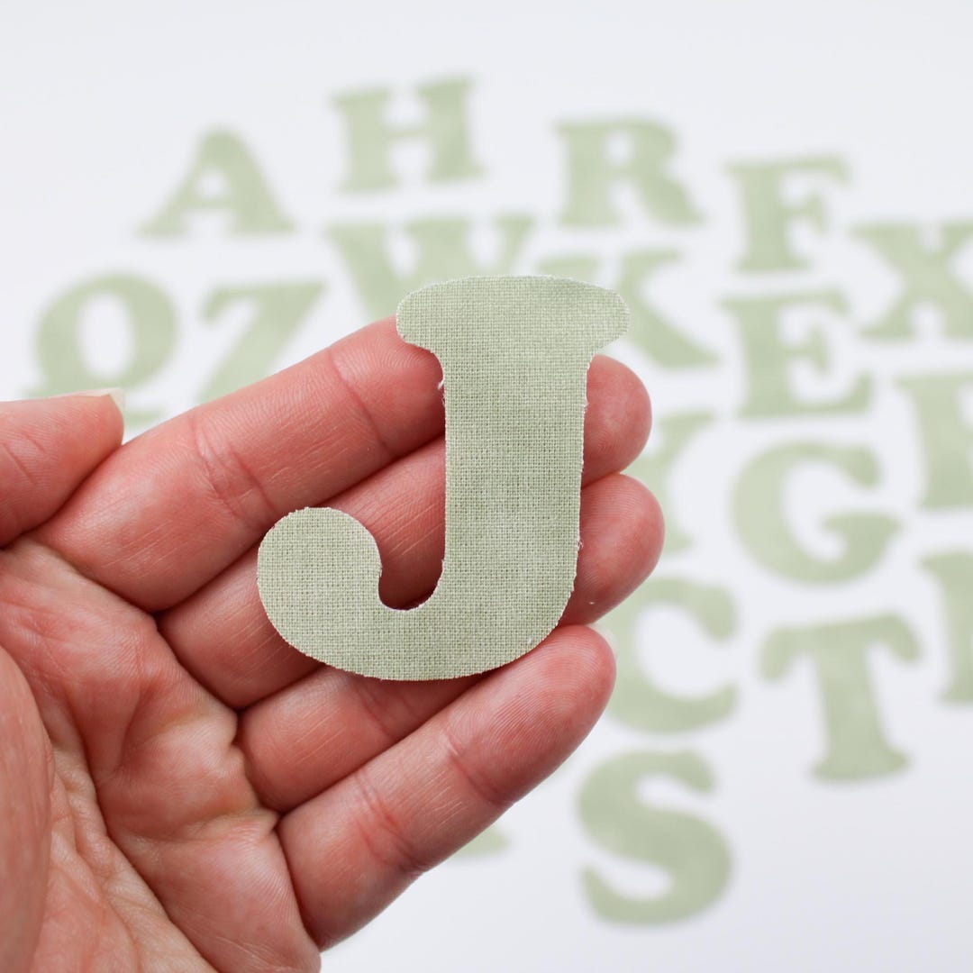Cotton Iron-on Alphabet Letters: DIY Garment Decoration - Etsy New Zealand