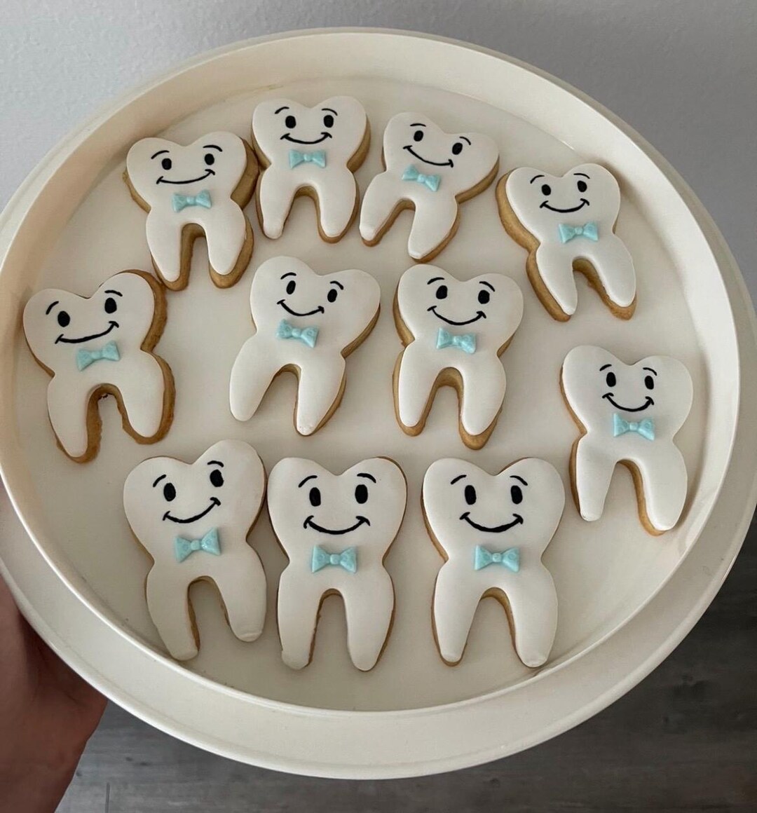 Made to Order Tooth Shaped Sugar Cookies - Etsy