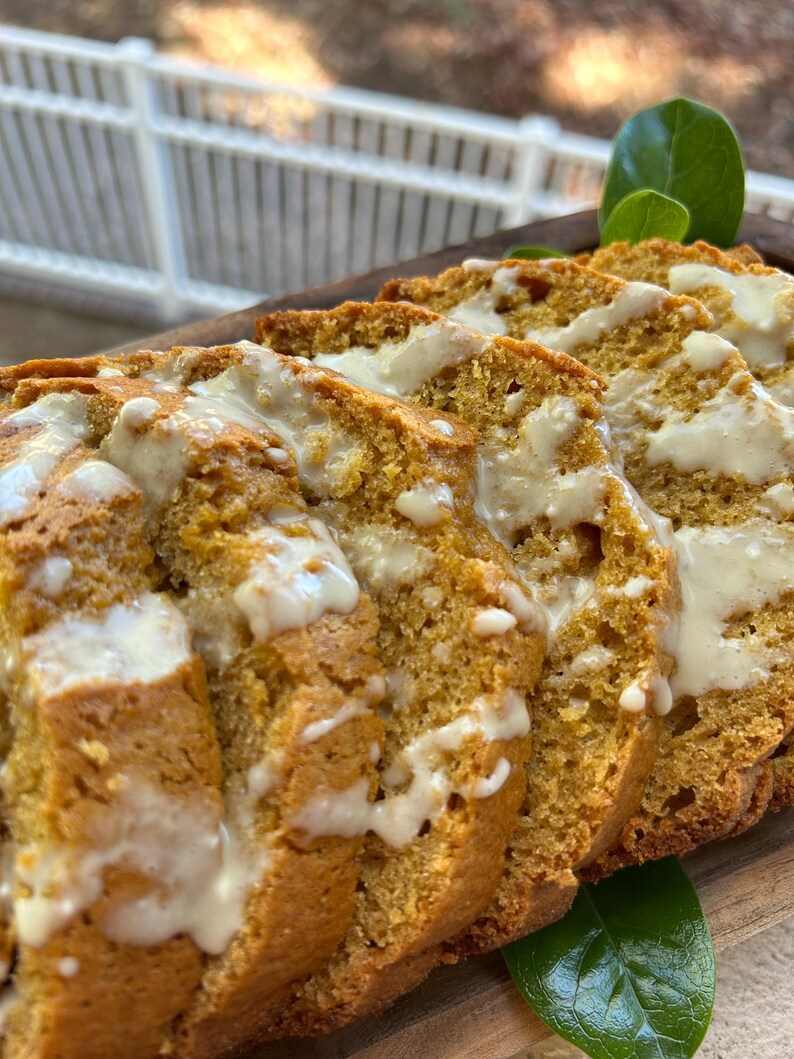 Made to Order, Super Moist Banana Bread With Maple Cream Cheese Drizzle ...