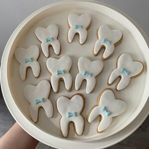 Made to Order Tooth Shaped Sugar Cookies - Etsy