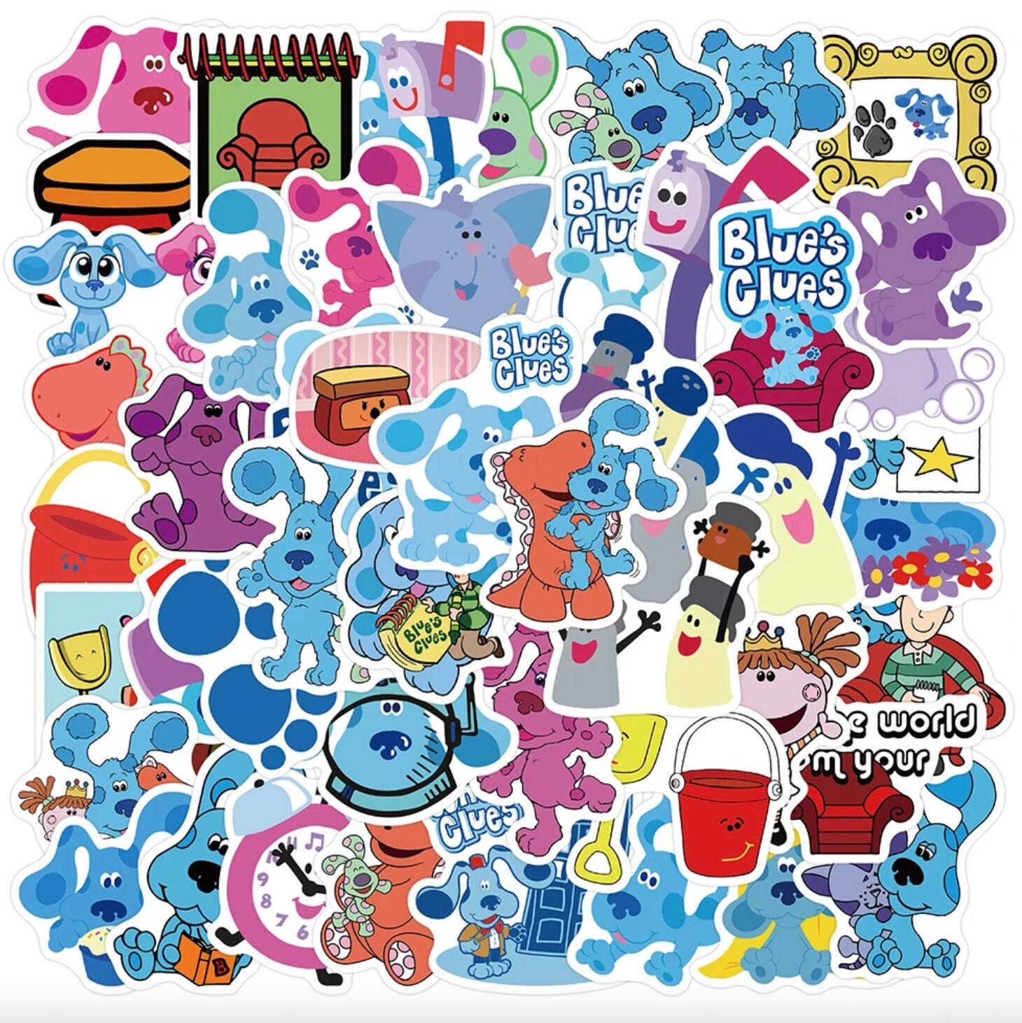 Blue's Clues Sticker, Waterproof Stickers, Anime Stickers, Stickers for ...
