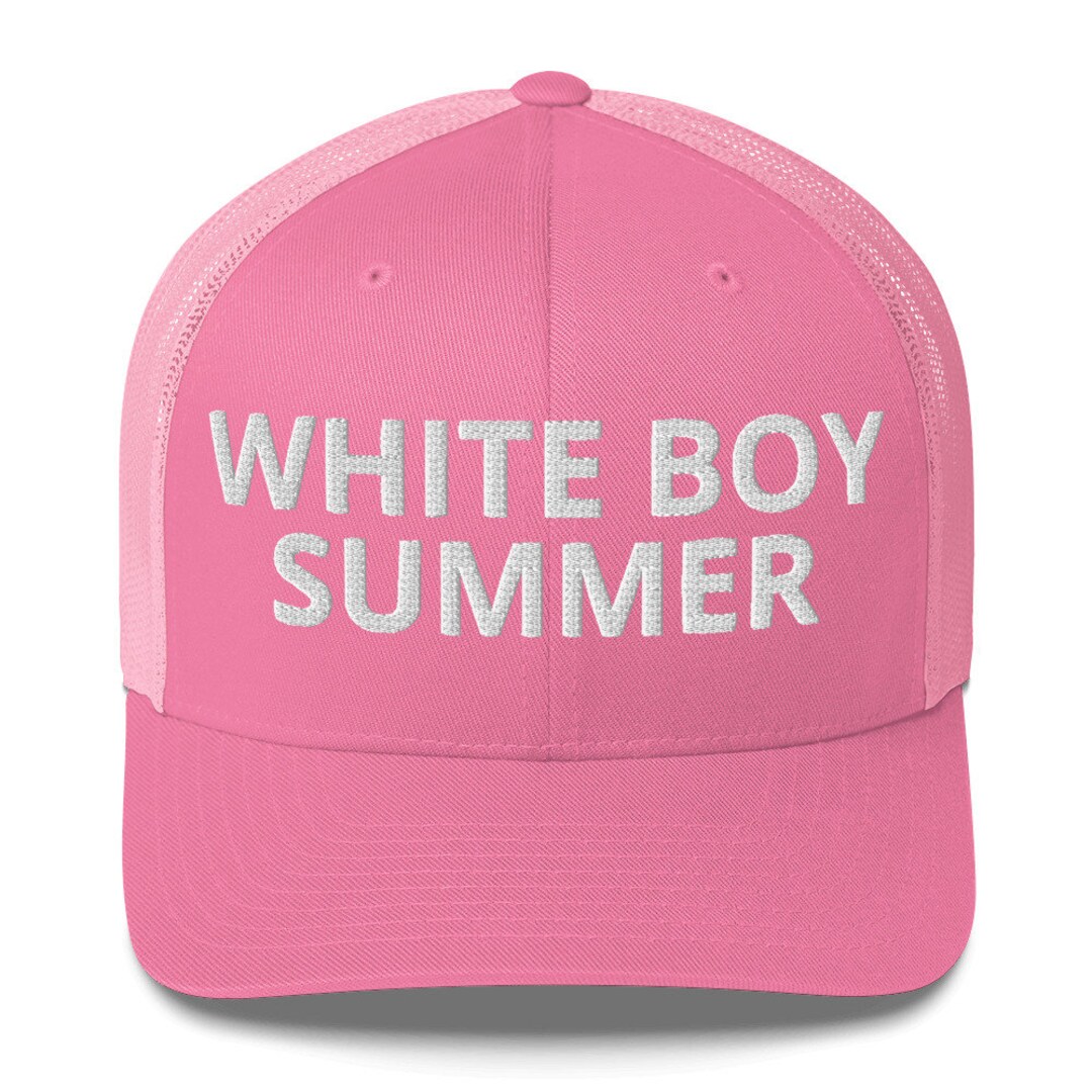 WHITE BOY SUMMER Pink Trucker Cap - Etsy