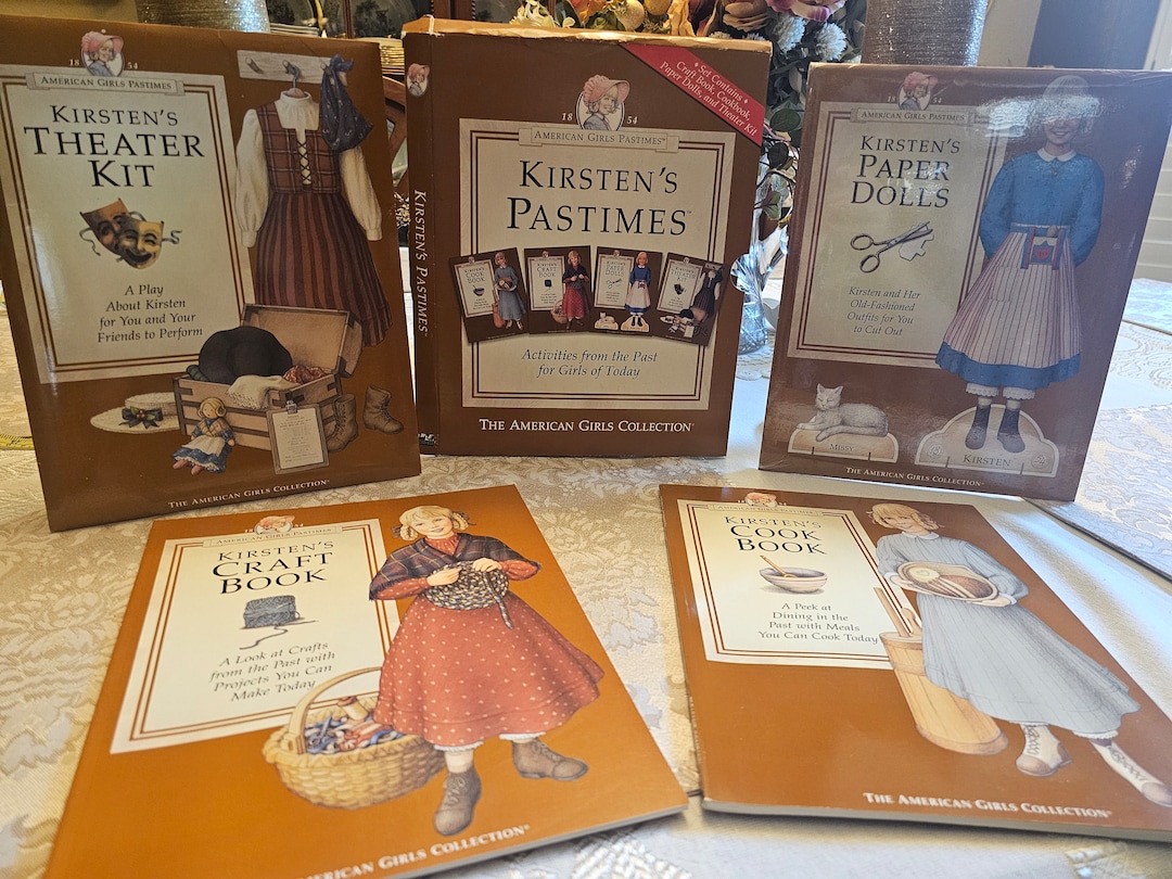 Vintage RARE American Girl Pastimes Kristen's Activity/craft Book Set ...
