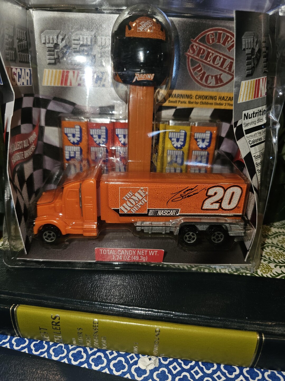Pez Candy Dispenser and Truck NASCAR Tony Stewart Home Depot Helmet NEW ...