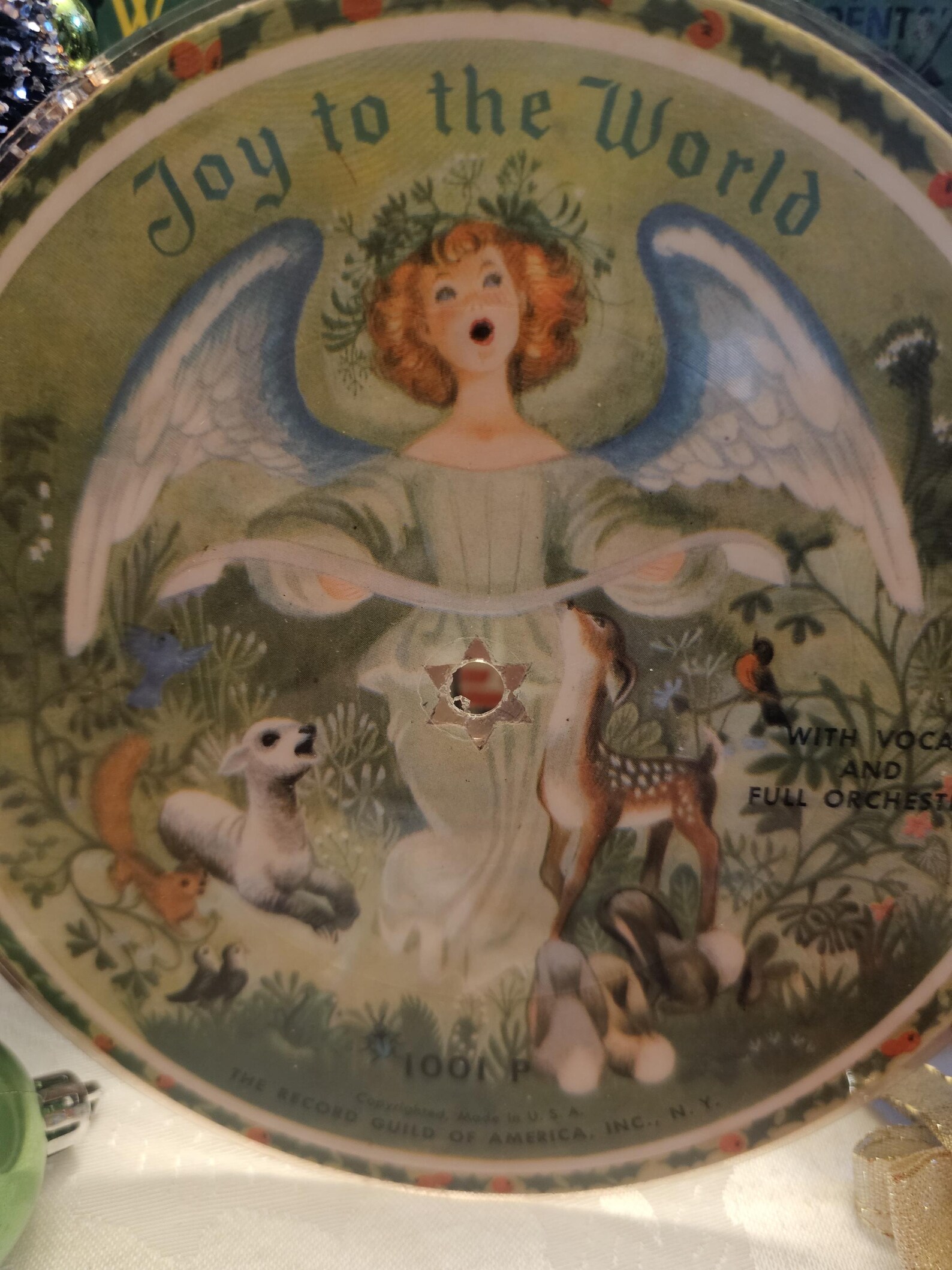 Vintage 1940s Voco 78RPM Picture Record - Joy to the World/it Came Upon ...