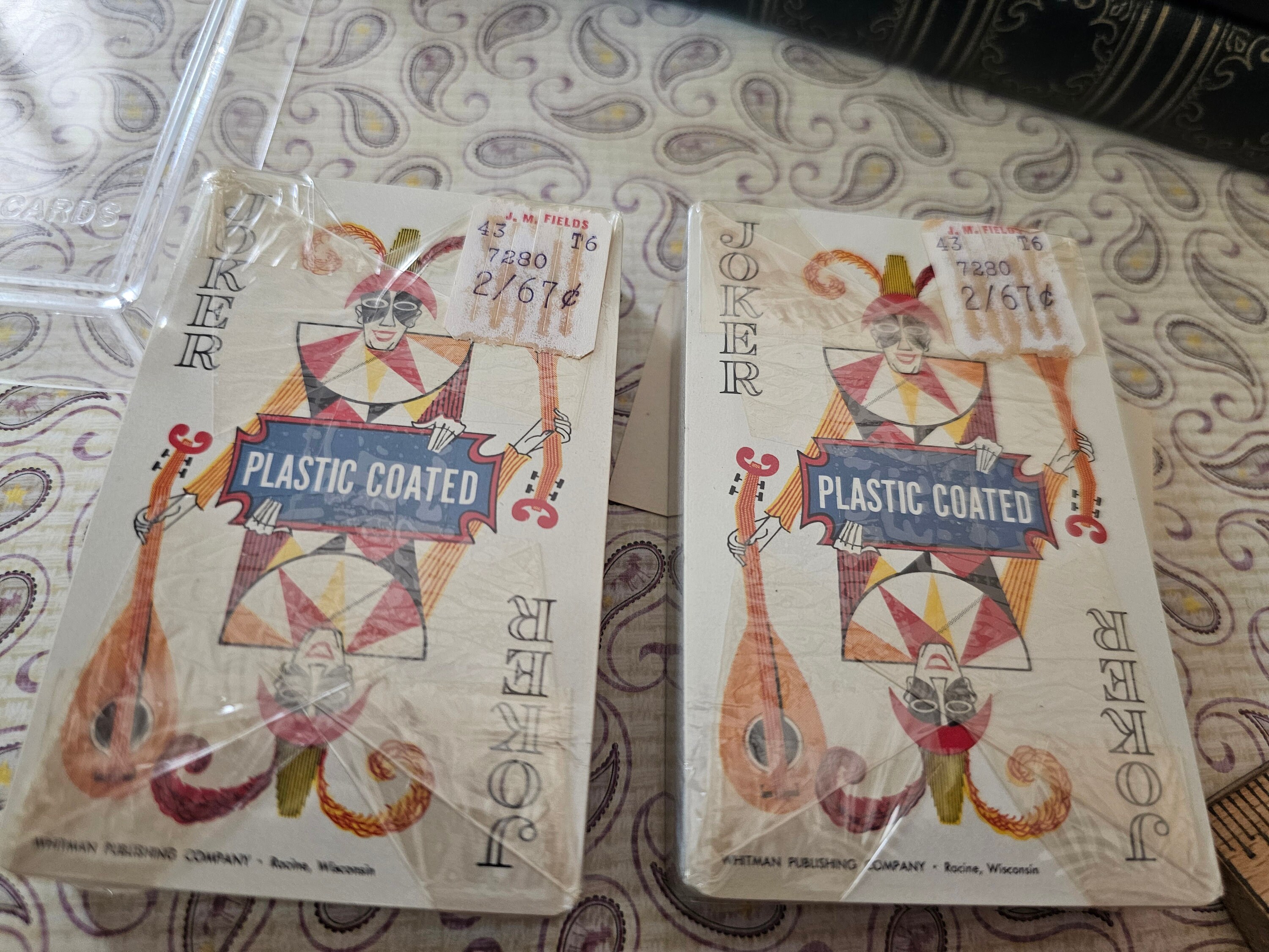 Rare Vintage Mid Century Whitman Playing Cards Brand New Sealed Set of ...