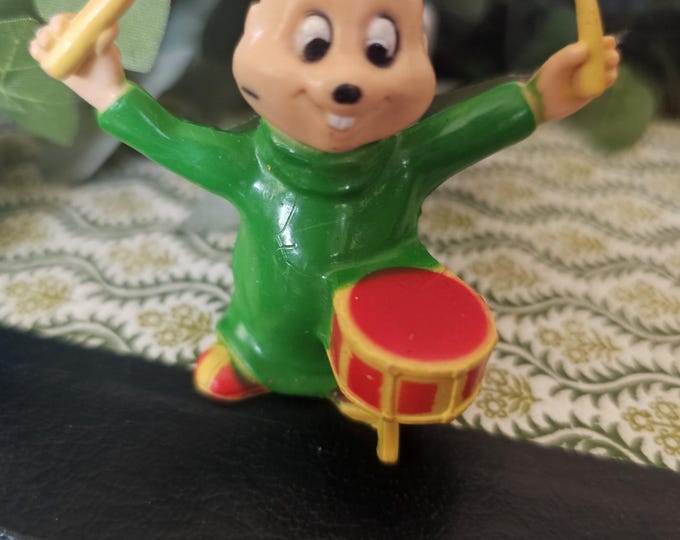 Vintage Alvin & the Chipmunks Sticks Theodore PVC Figure 1983 CBS Drums ...