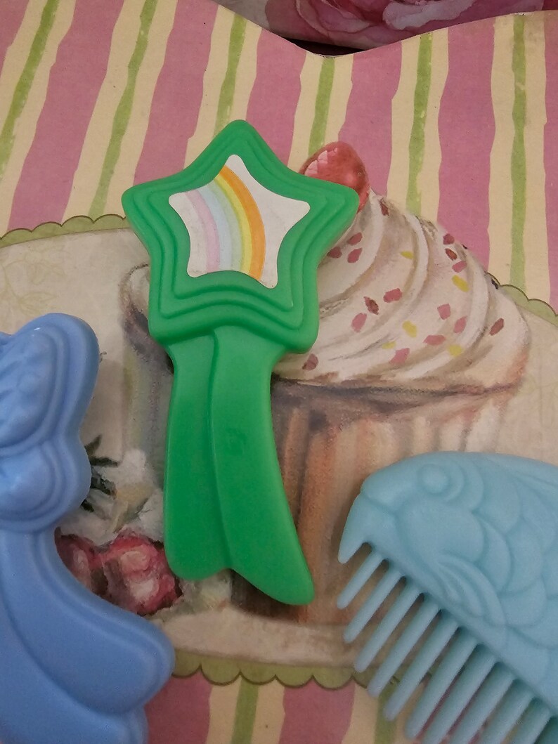 Vintage G1 1980's My Little Pony Brush Set of Three 3 Brush and Combs ...