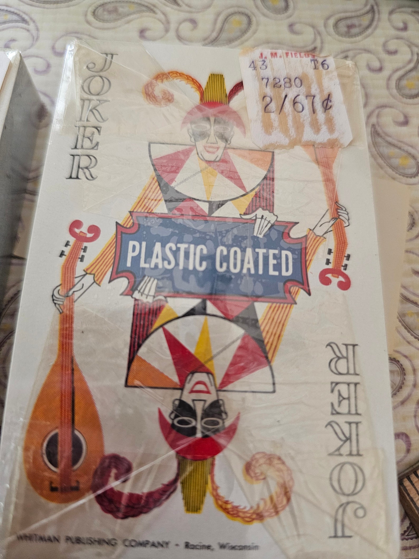 Rare Vintage Mid Century Whitman Playing Cards Brand New Sealed Set of ...