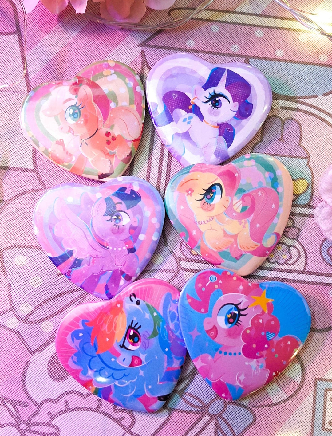 My Little Pony G4 Mane Six Button Badge - Etsy Canada
