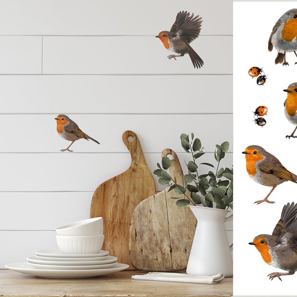 Robin Decal - Etsy
