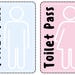 Classroom Toilet Passes - Etsy