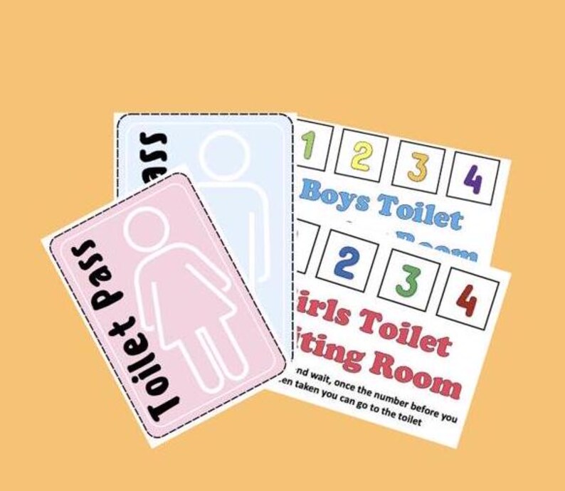 Classroom Toilet Bundle - Etsy