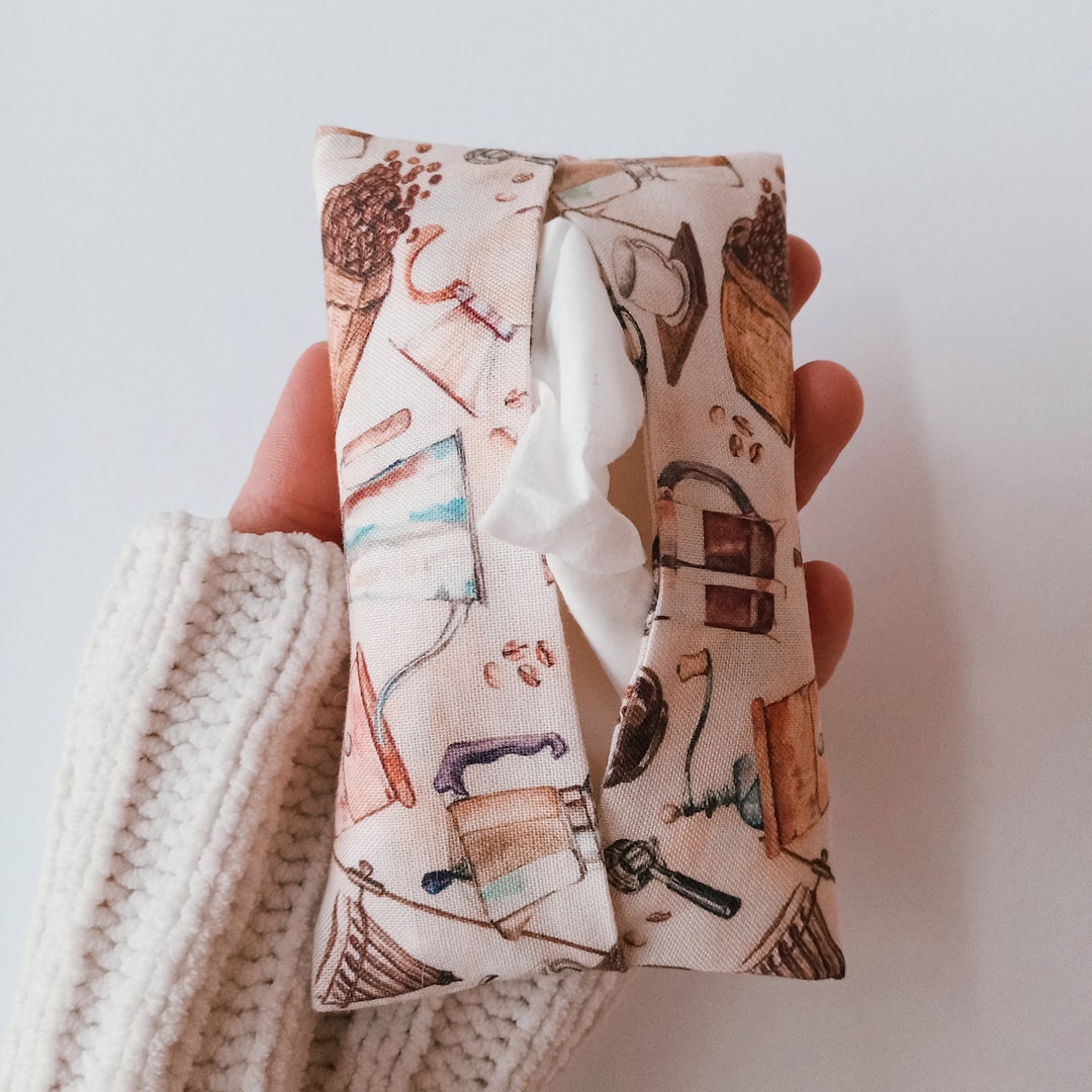 Travel Tissue Holder Coffee Lover Theme Purse Tissue Holder Travel ...