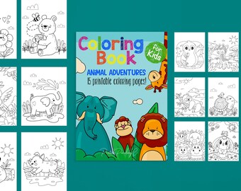Amazing Animals Coloring Book - Etsy