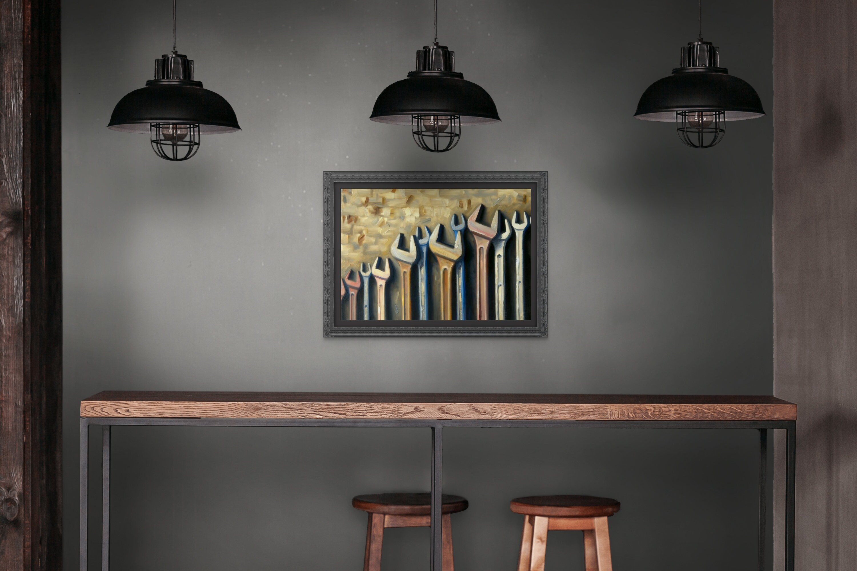Colorful Wrench - Digital Wall Art of Multi-colored Wrenches | Artistic ...